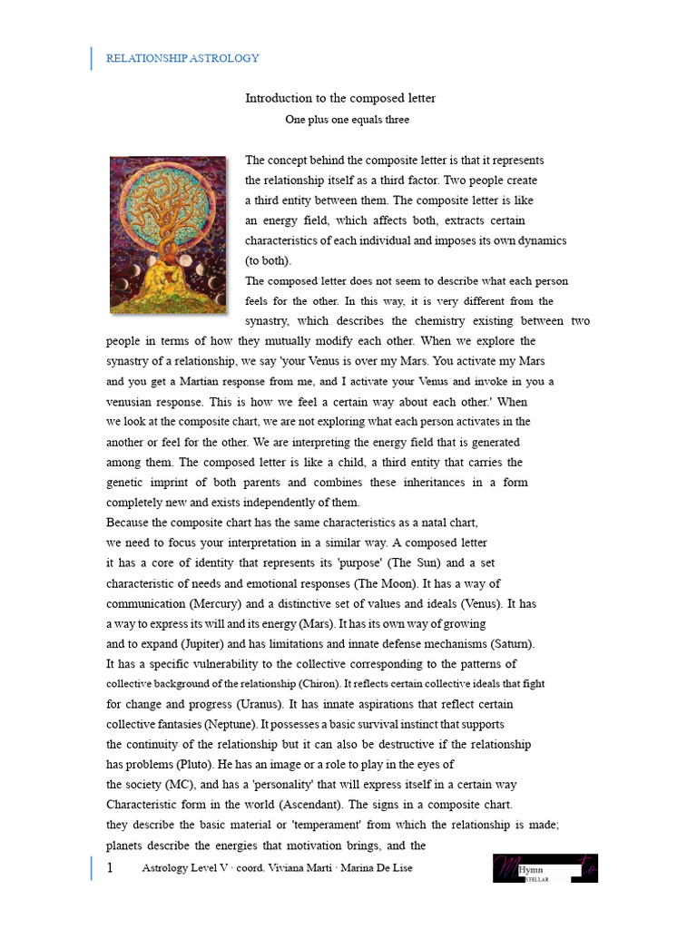 Introduction To The Composite Letter | PDF | Planets In Astrology ...