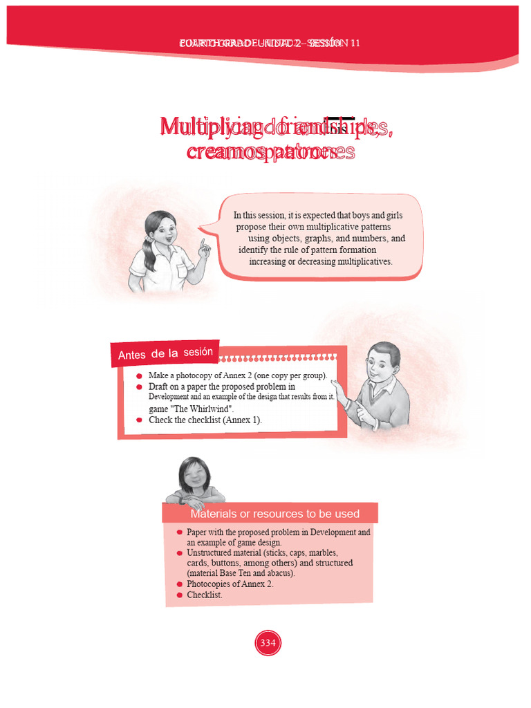 Session 11 Math U2 4thgrade | PDF | Multiplication | Cognition
