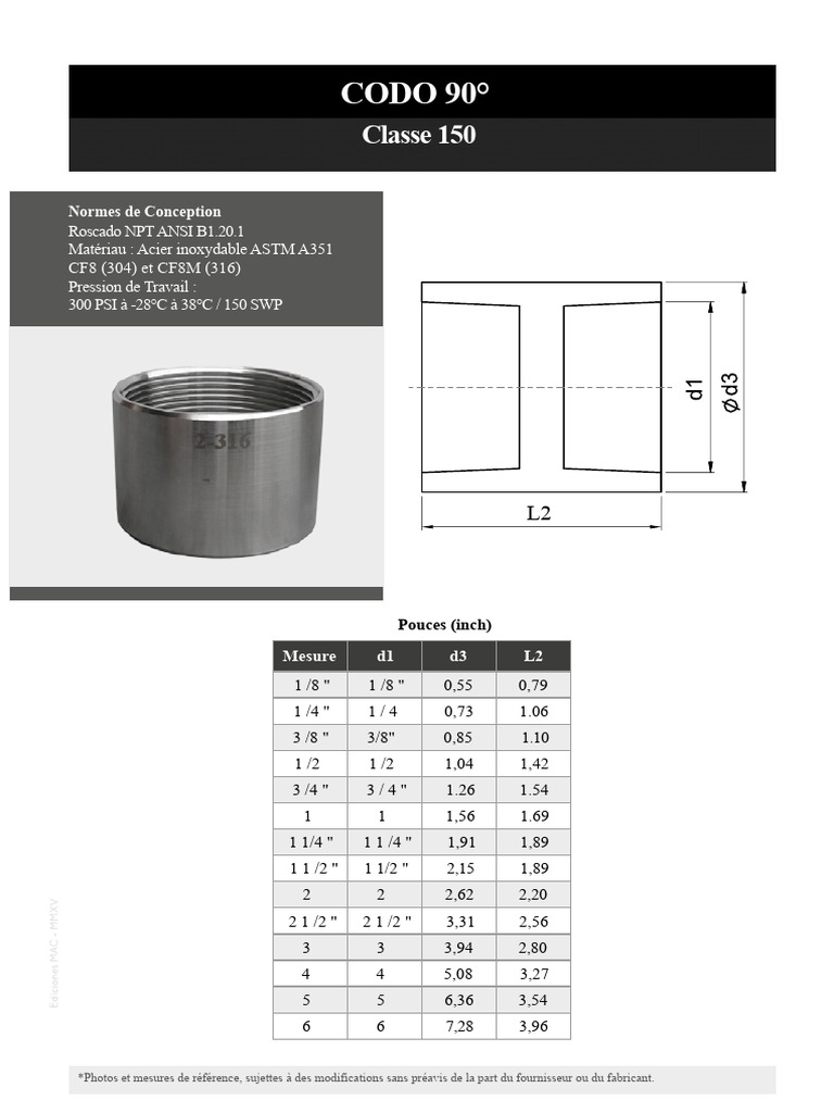 Union Simple Acier Inox | PDF