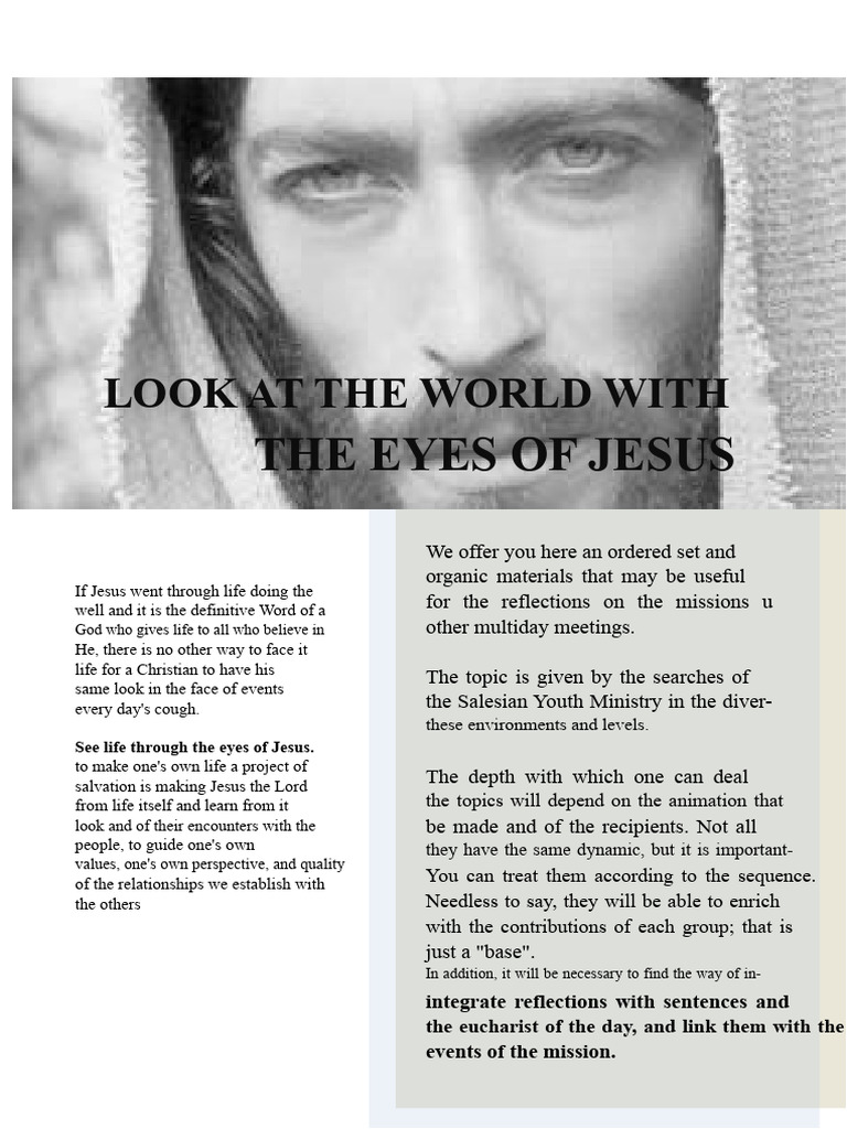 The Eyes of Jesus - Dynamics | PDF | Jesus | Pharisees