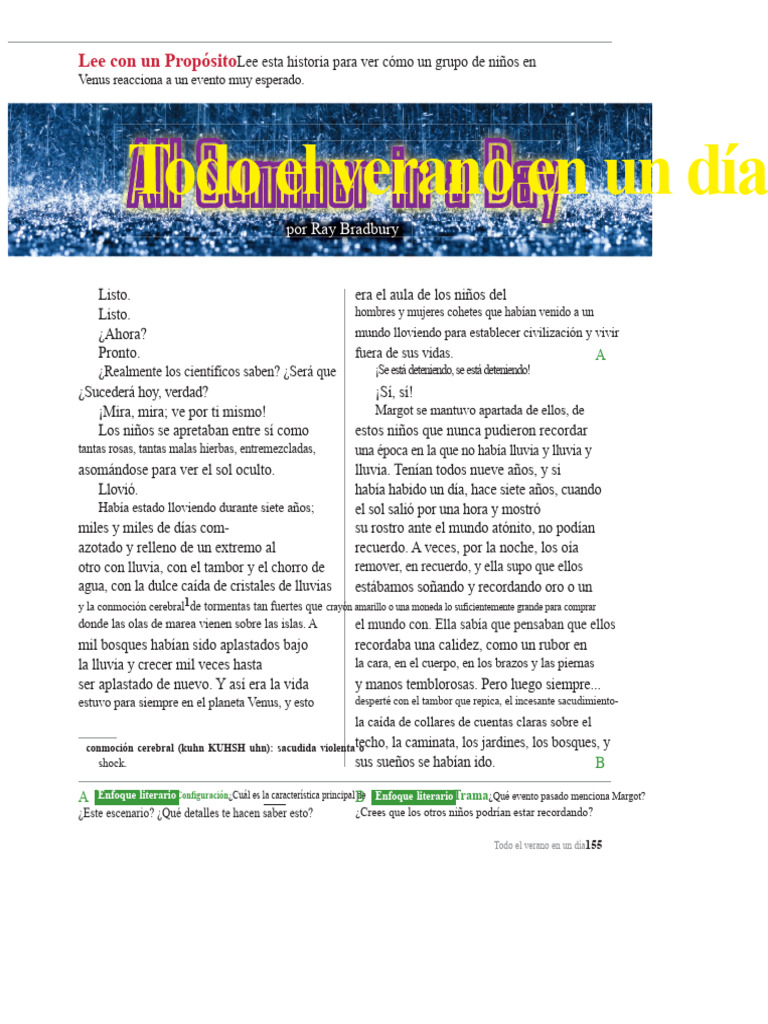 Todo El Verano en Un Día - Ray Bradbury | PDF | Venus | Nube