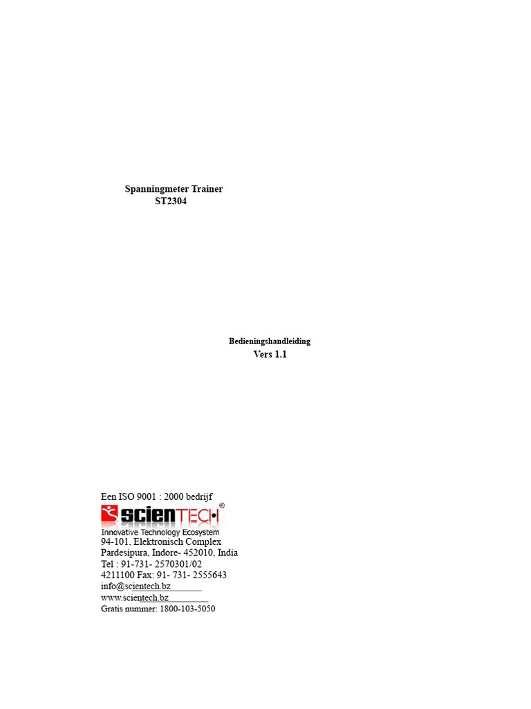 Spanningsmeter Trainer | PDF