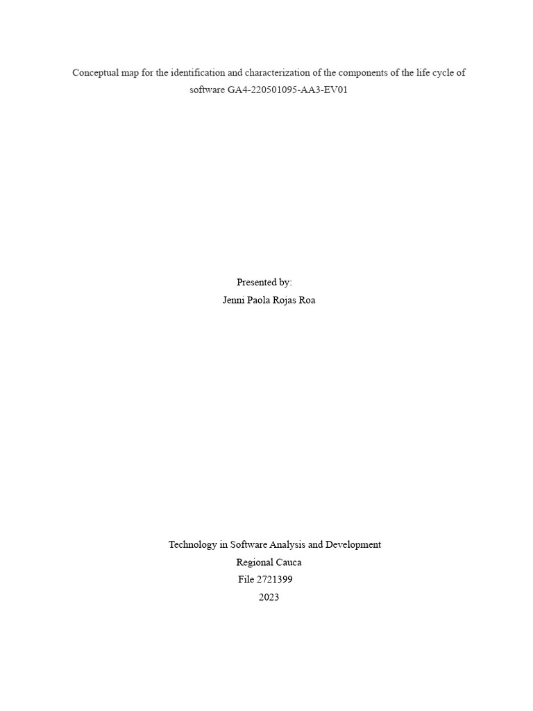 Conceptual Map For Identification and Characterization of The ...