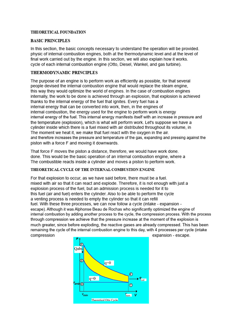 Theoretical Foundation Engines | PDF | Internal Combustion Engine ...