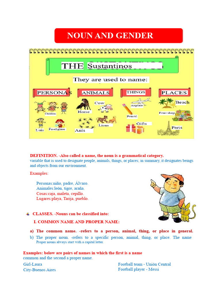 The Noun | PDF | Grammatical Gender | Noun