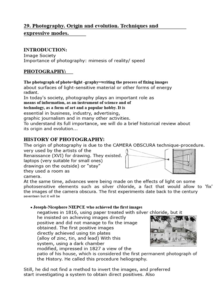 29.photography Techniques and Expressive Modes | PDF | Camera Lens | Camera