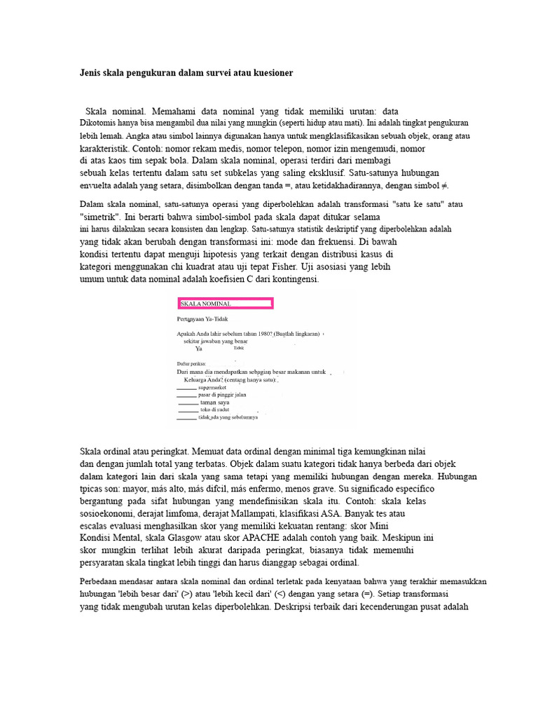 Jenis skala | PDF