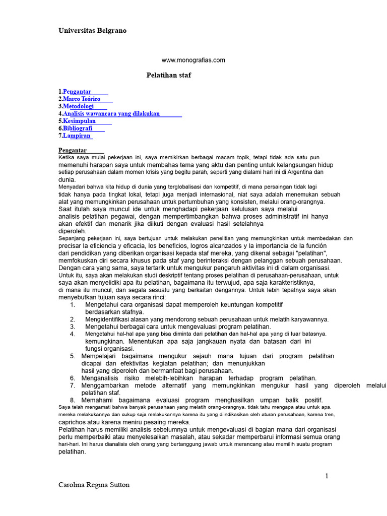 Pelatihan Karyawan | PDF