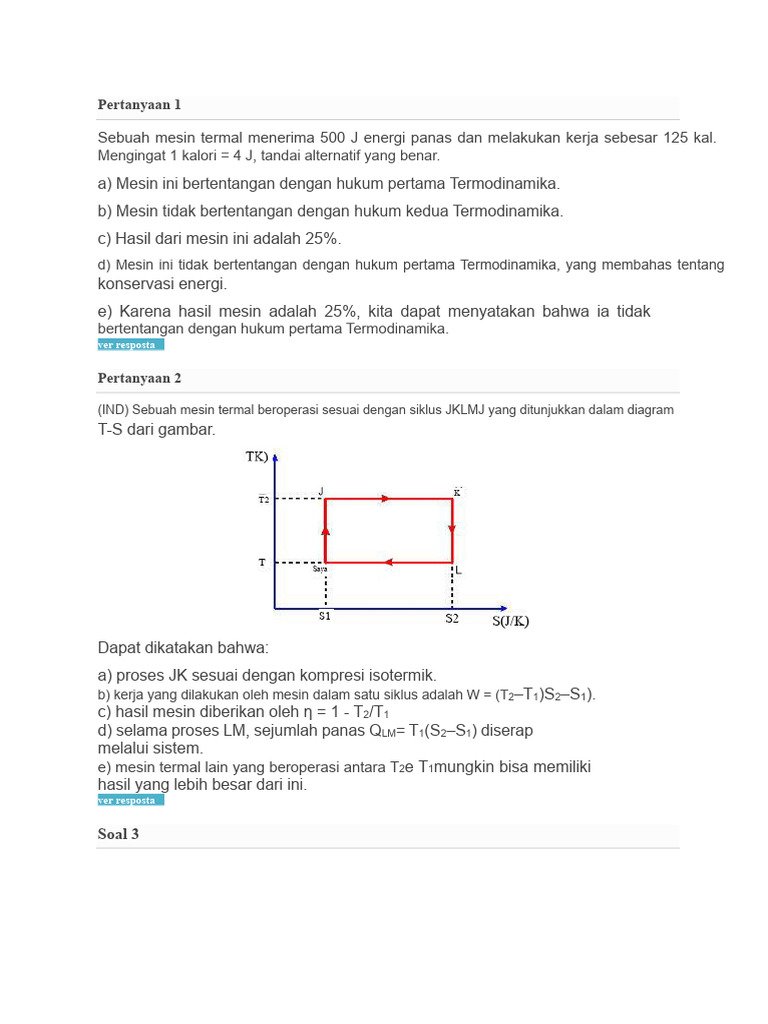 Latihan Termodinamika Enem | PDF
