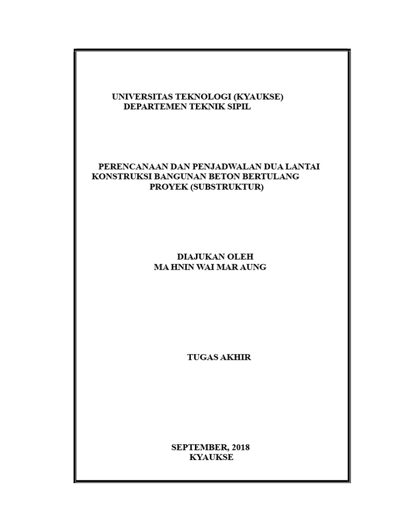 Perencanaan Konstruksi Substruktur RC | PDF