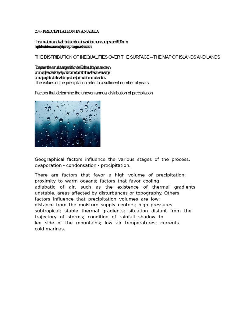 Global Precipitation Patterns Explained | PDF | Precipitation | Wound