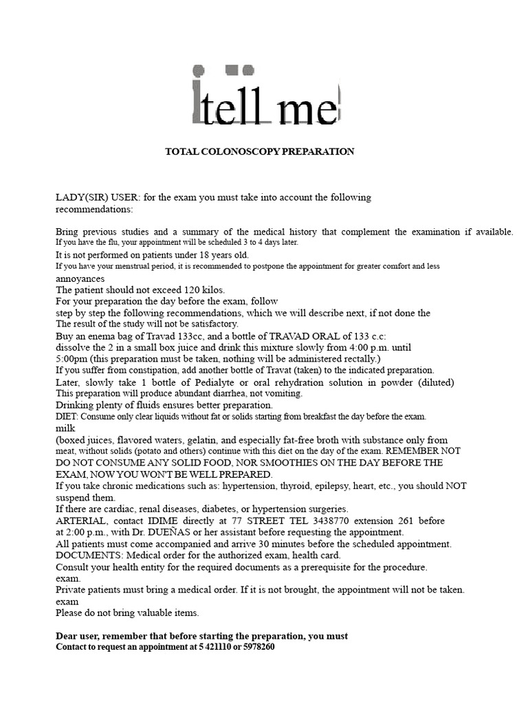 Total Colonos | PDF | Colonoscopy | Diarrhea