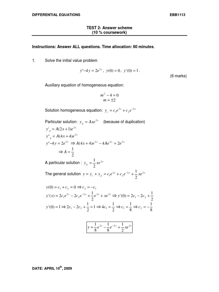 E y y y Y: TEST 2-Answer Scheme (10 % Coursework) | PDF | Teaching ...