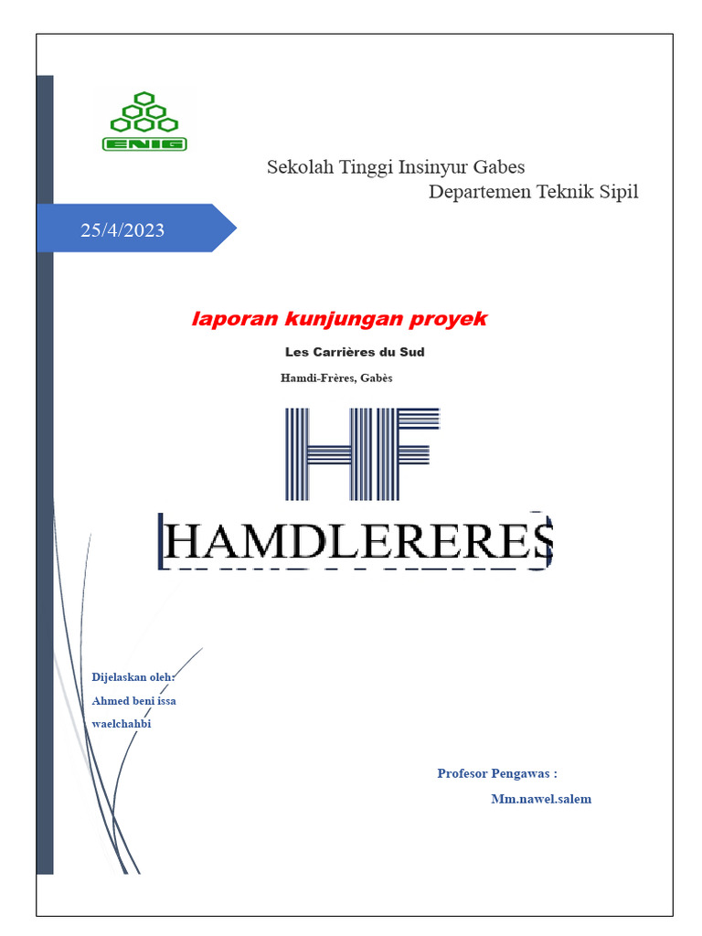 Laporan Kunjungan Proyek | PDF