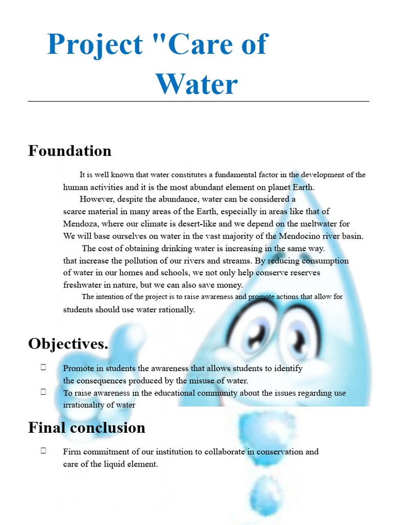 Water Project 2012 | PDF