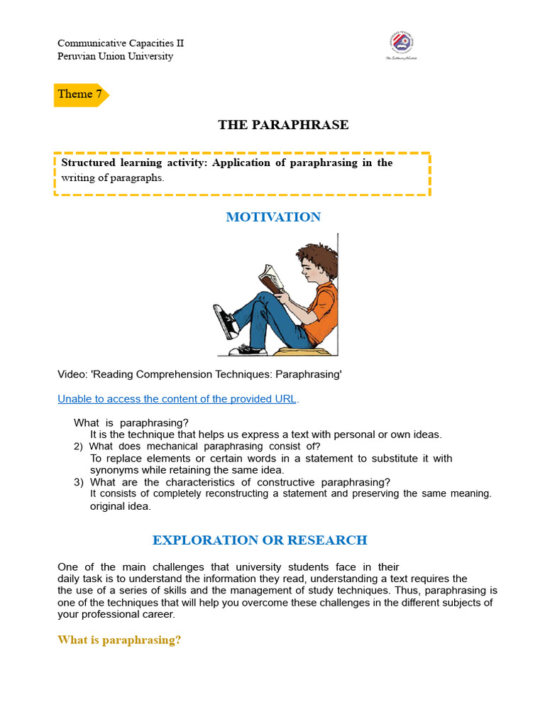 The Paraphrase | PDF | Semantics | Love