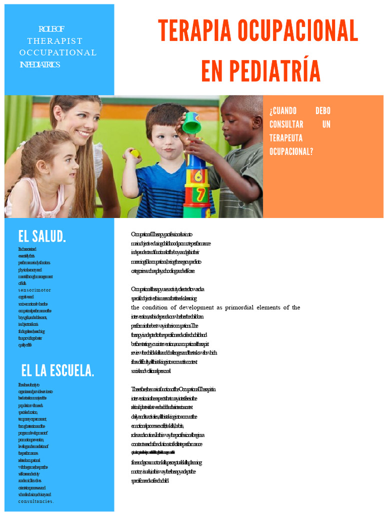 Occupational Therapy in Pediatrics | PDF | Occupational Therapy ...