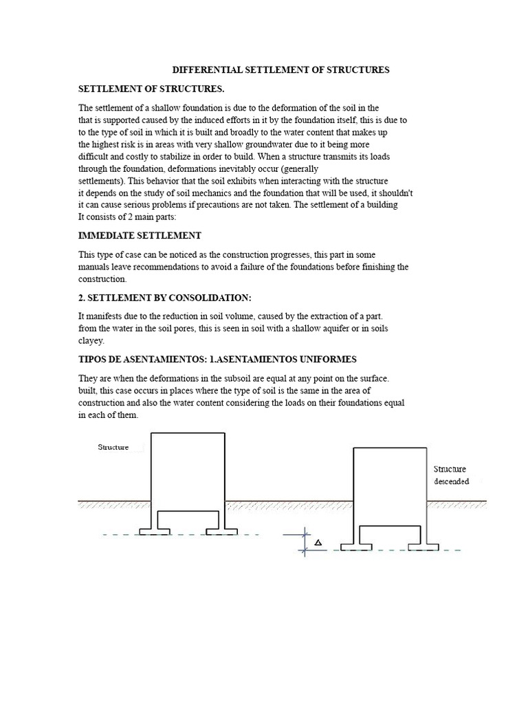 Understanding Differential Settlement in Structures | PDF ...