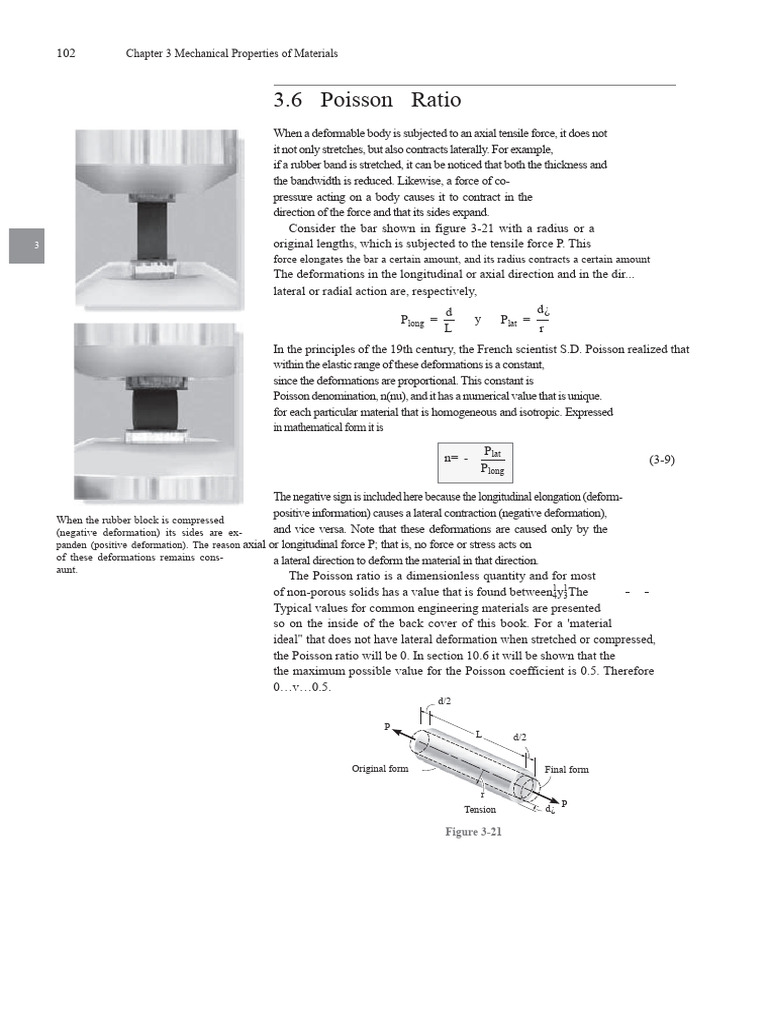 Poisson Ratio | PDF | Deformation (Engineering) | Elasticity (Physics)