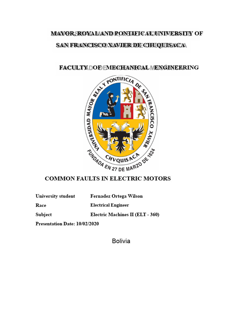 Common Failures in Electric Motors | PDF | Electric Motor | Electric Power