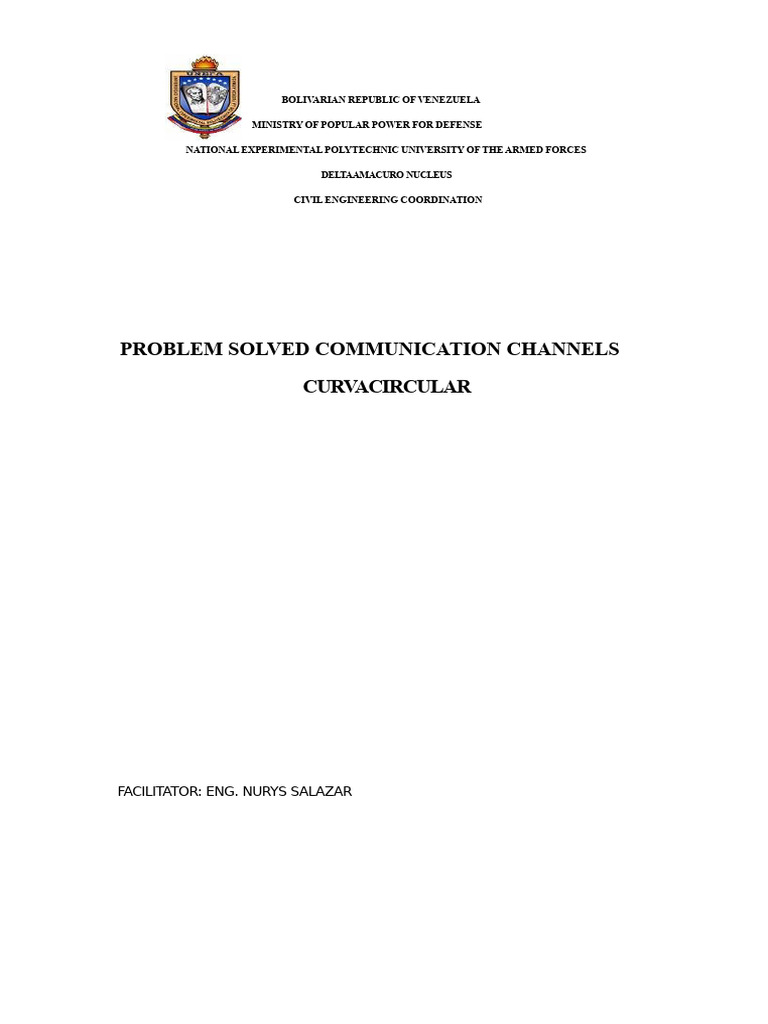Problems Solved of Circular Curves. Communication Routes | PDF | Angle ...