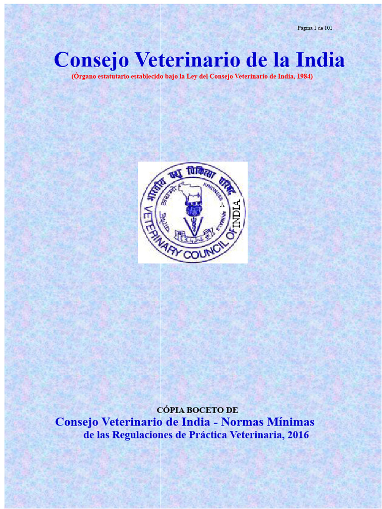Normas Mínimas de Práctica Veterinaria | PDF | Medicina Veterinaria ...