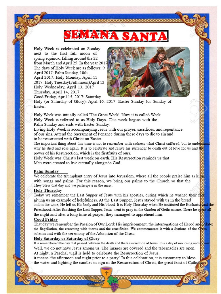 Holy Week Bulletin | PDF | Easter | Last Supper