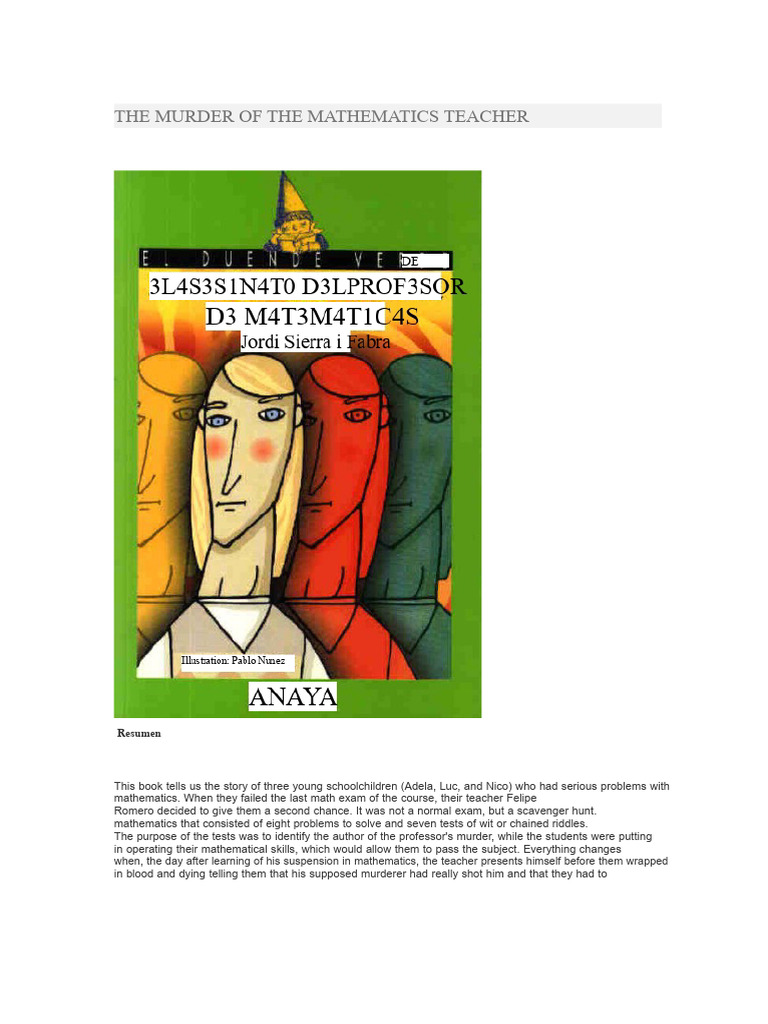 Murder Mystery Math Challenge | PDF | National Council Of Teachers Of ...