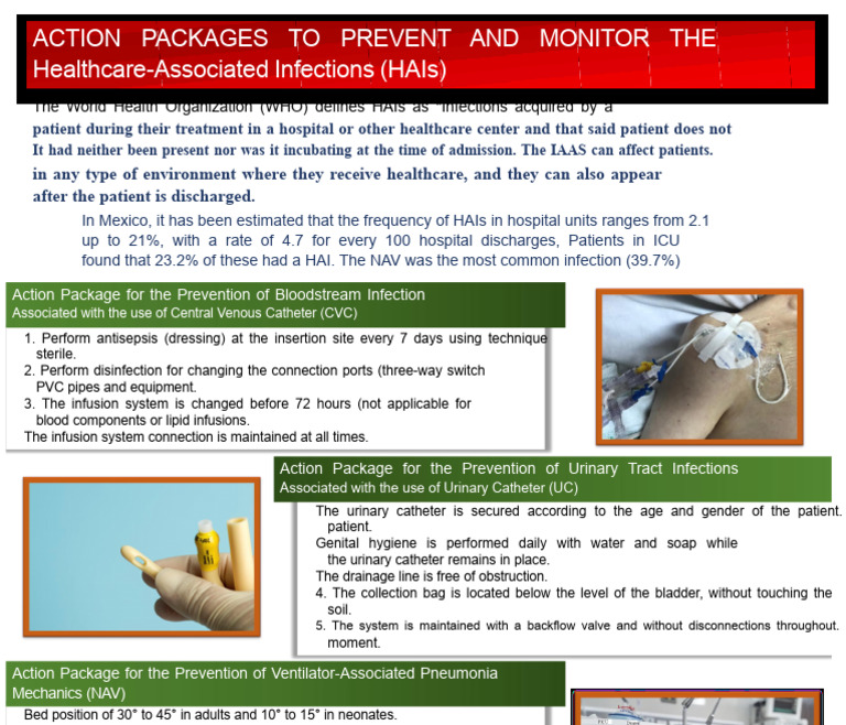 ACTION PACKAGES TO PREVENT AND MONITOR HEALTHCARE-ASSOCIATED INFECTIONS ...
