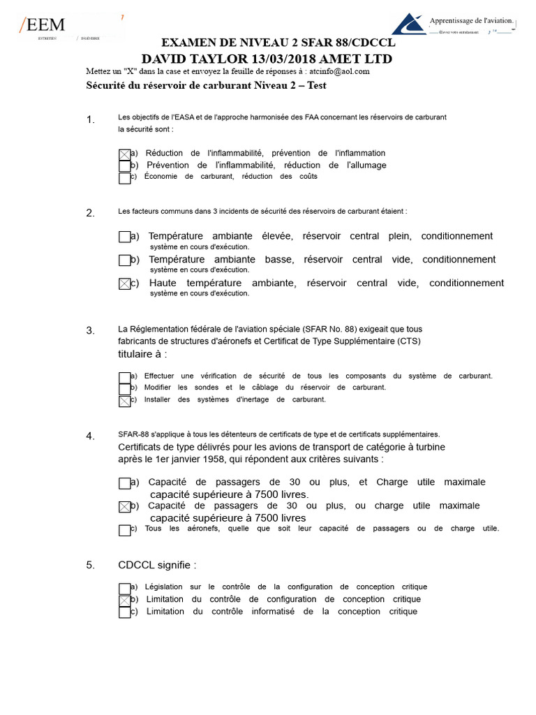 Niveau 2 de Sécurité Des Réservoirs de Carburant - Case À Cocher ÉTUDIANT | PDF | La combustion ...