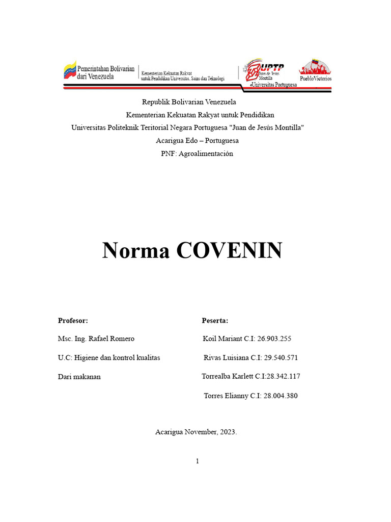 Norma Covenin | PDF