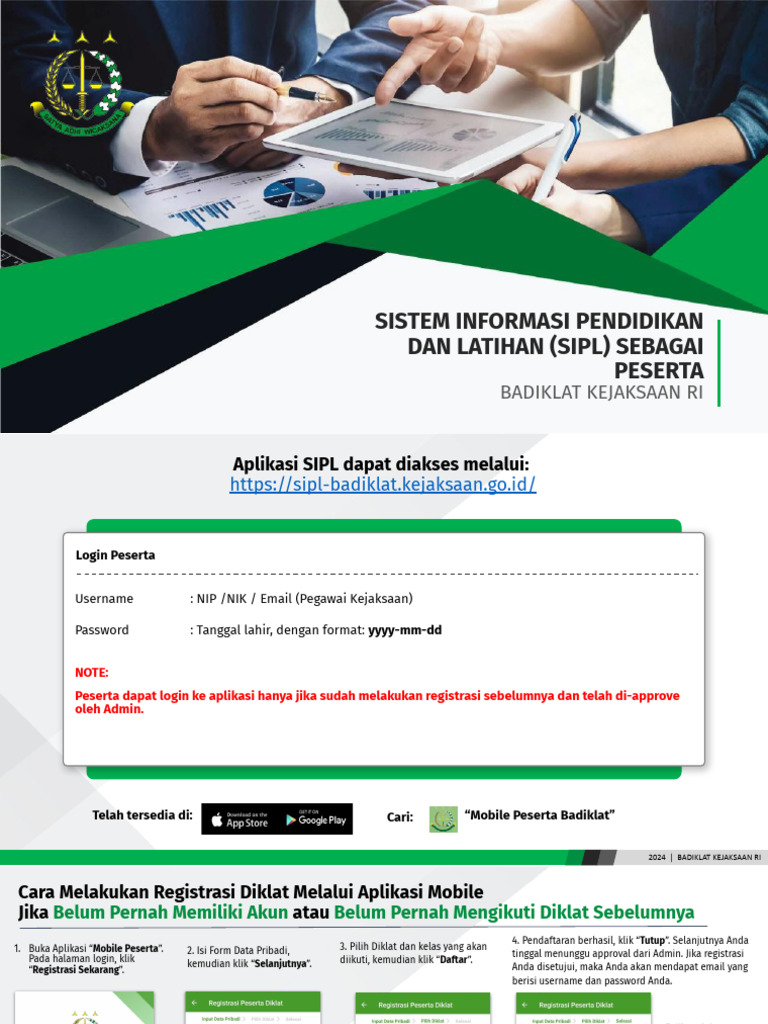 Tutorial Aplikasi SIPL Untuk Peserta | PDF