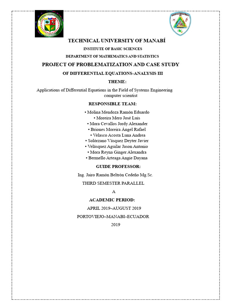 Applied Differential Equations in Engineering Systems 1 PDF | PDF | Differential Equations ...