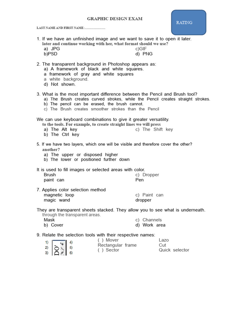 Graphic Design Exam | PDF