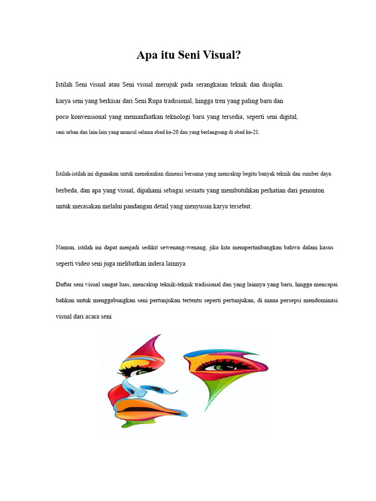 Apa Itu Seni Visual | PDF