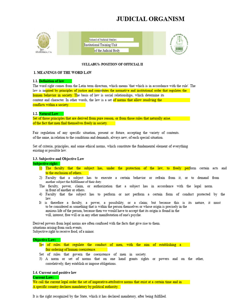 Understanding Legal Concepts and Types | PDF | Supreme Courts ...