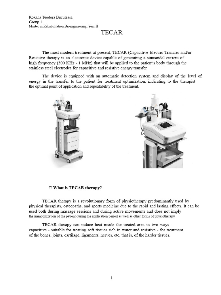 Understanding TECAR Therapy Benefits | PDF | Vasodilation | Electrolyte