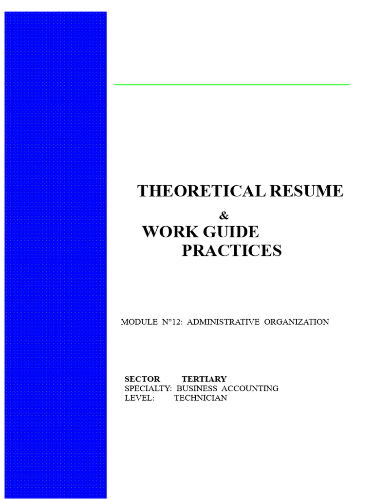 Administrative Organization Guide for Accounting | PDF | Word | Information