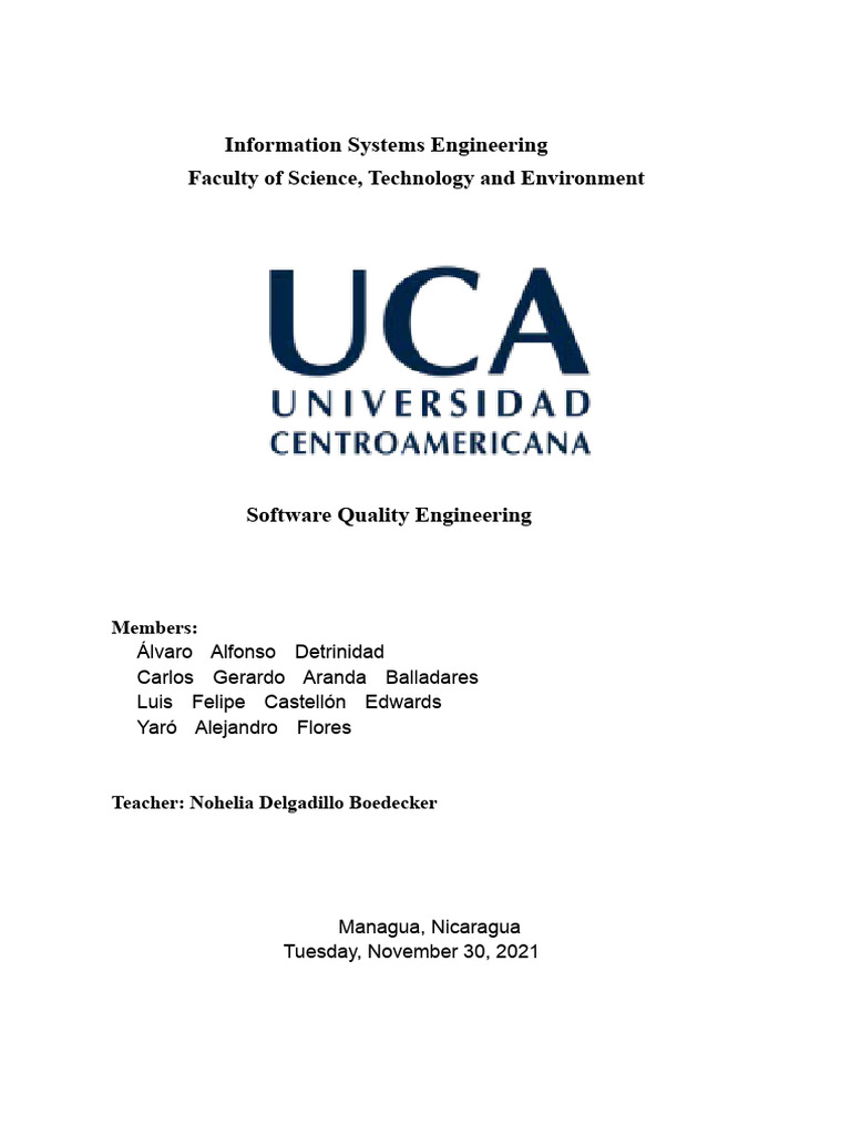 Final Software Quality Report | PDF | Accuracy And Precision ...