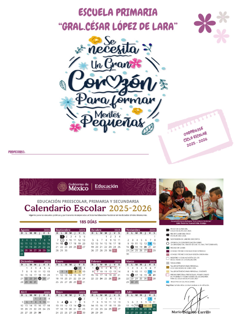 Calendario Escolar 2025-2026 | PDF