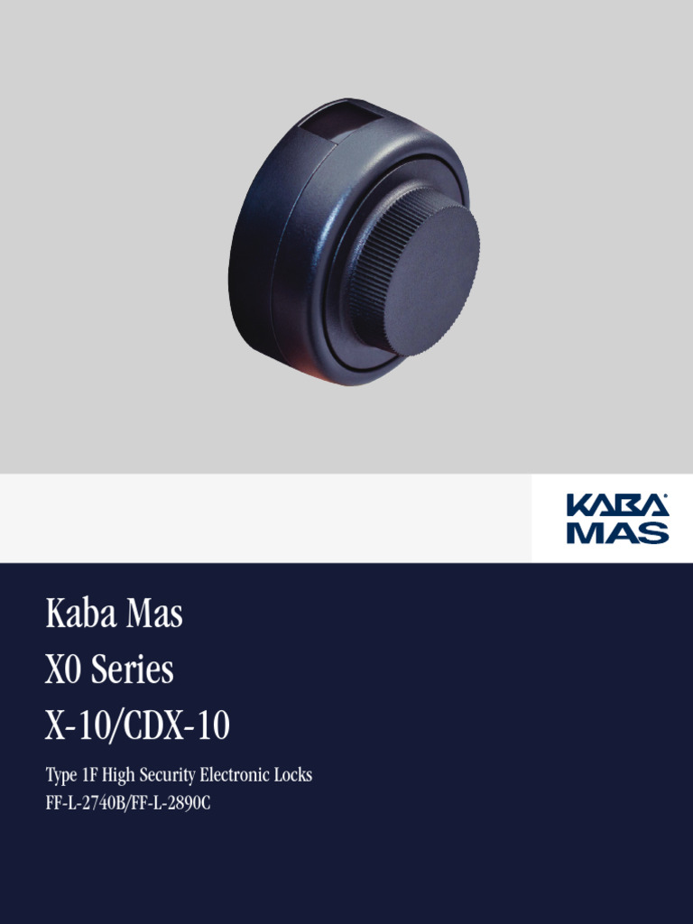 Kaba-Mas X-10 Sales-Brochure 10-2022 | PDF | Backlight
