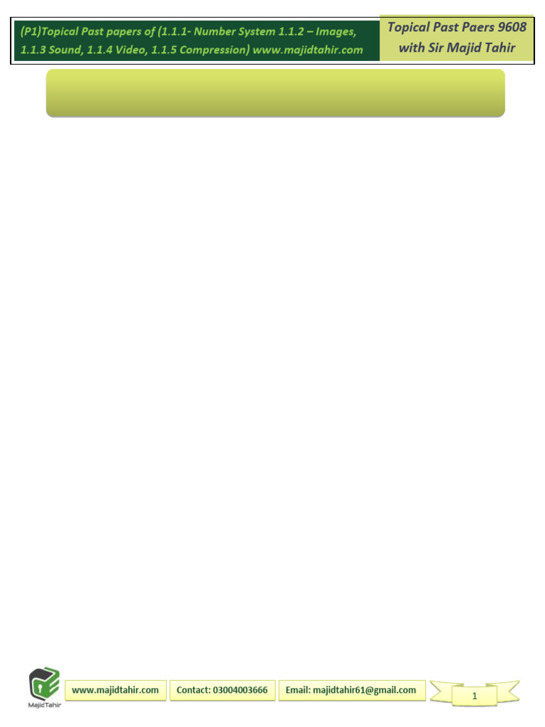 1.1. - 1.4l WORKSHEET PastPapers Images, Sound, Video (MT) Hussian ...