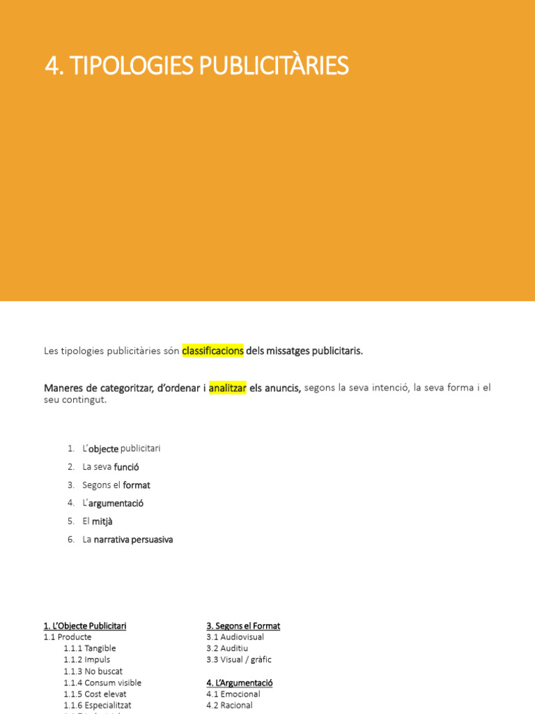 Tipologies Publicitàries | PDF