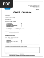 FORMA 16 - Kerkesa Per Pushim | PDF