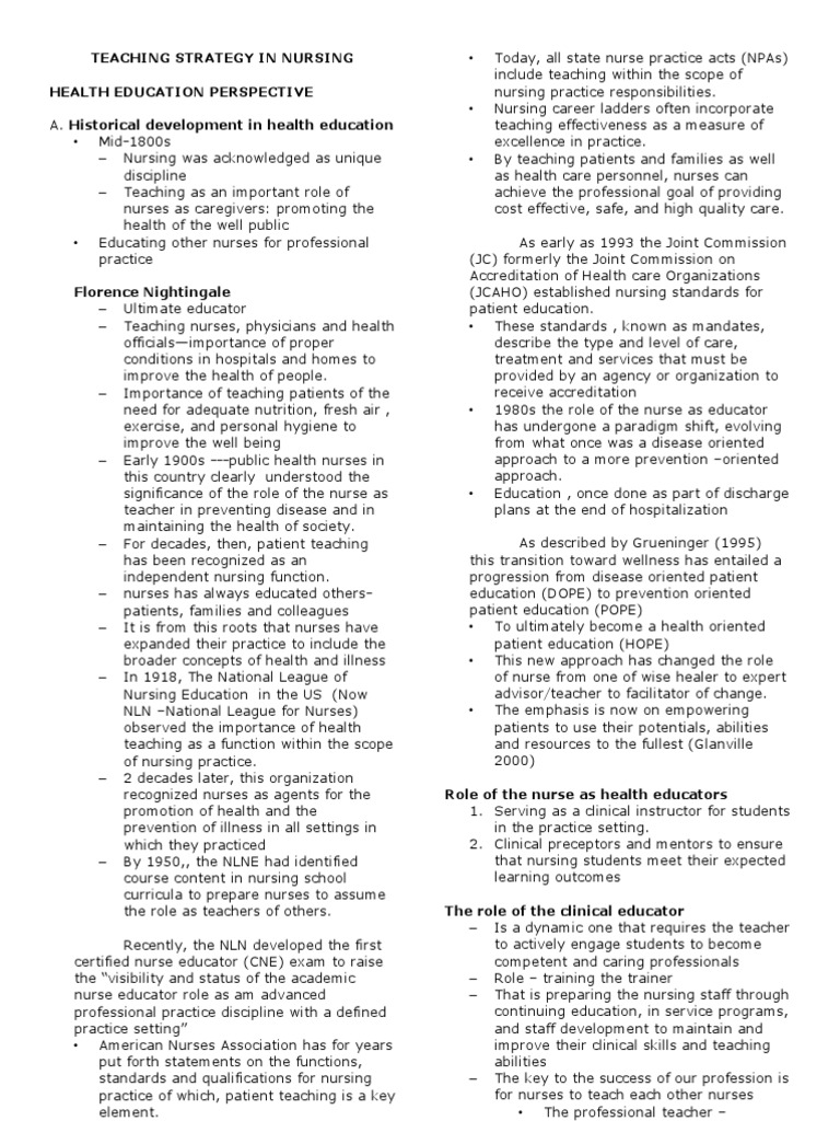 HE - Health Education Perspective | PDF | Health Education | Nursing