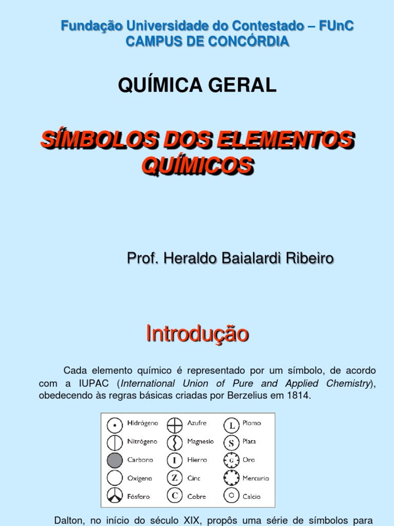 Química - Símbolos Dos Elementos Químicos 2 | PDF | Isótopo | Mercúrio ...
