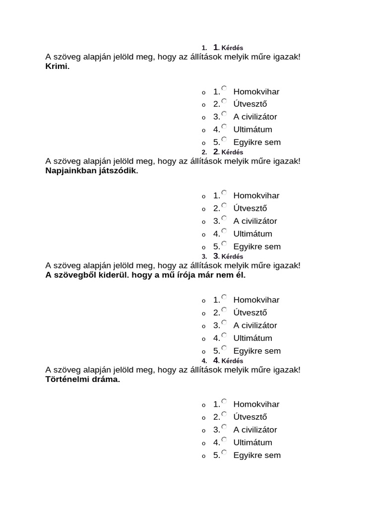 Szövegértés Műsor | PDF