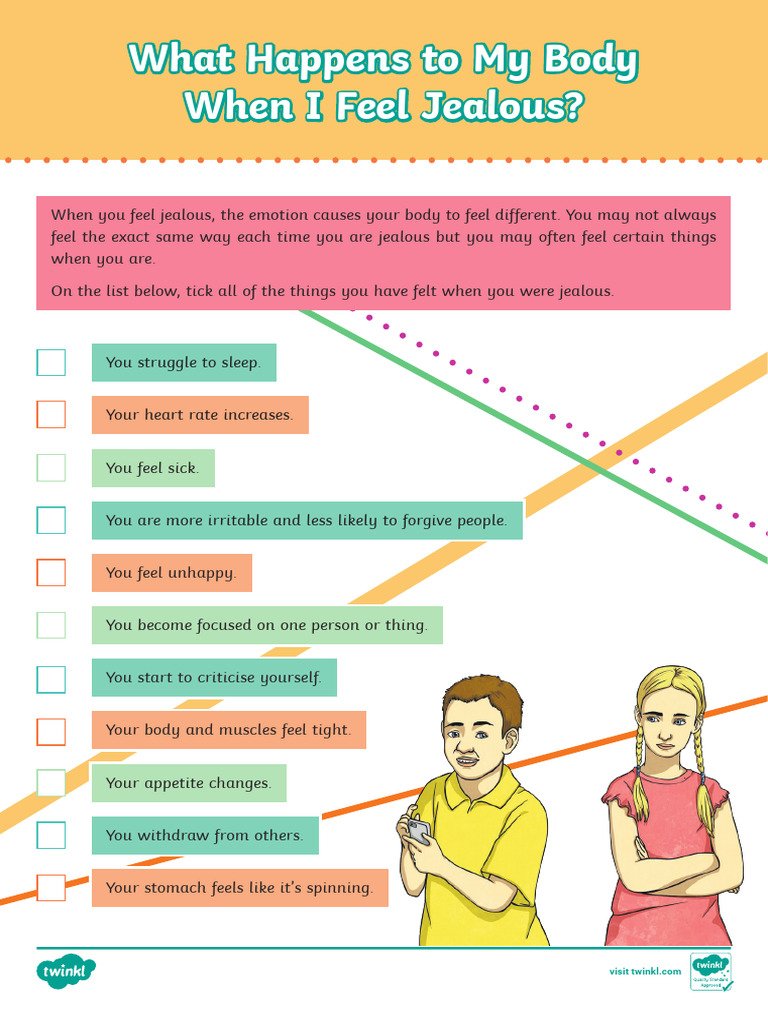 What Happens To My Body When I Feel Jealous? When I Feel Jealous? | PDF