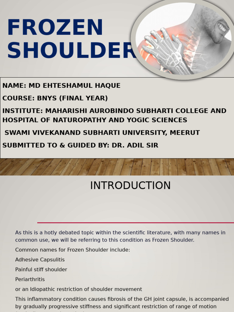 Understanding Frozen Shoulder: Causes & Treatment | PDF | Shoulder ...