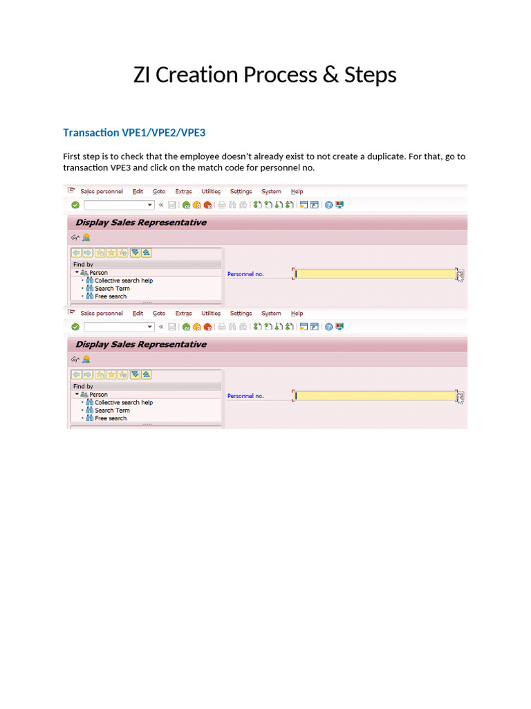 ZI Creation Steps in VPE1/VPE2/VPE3 | PDF